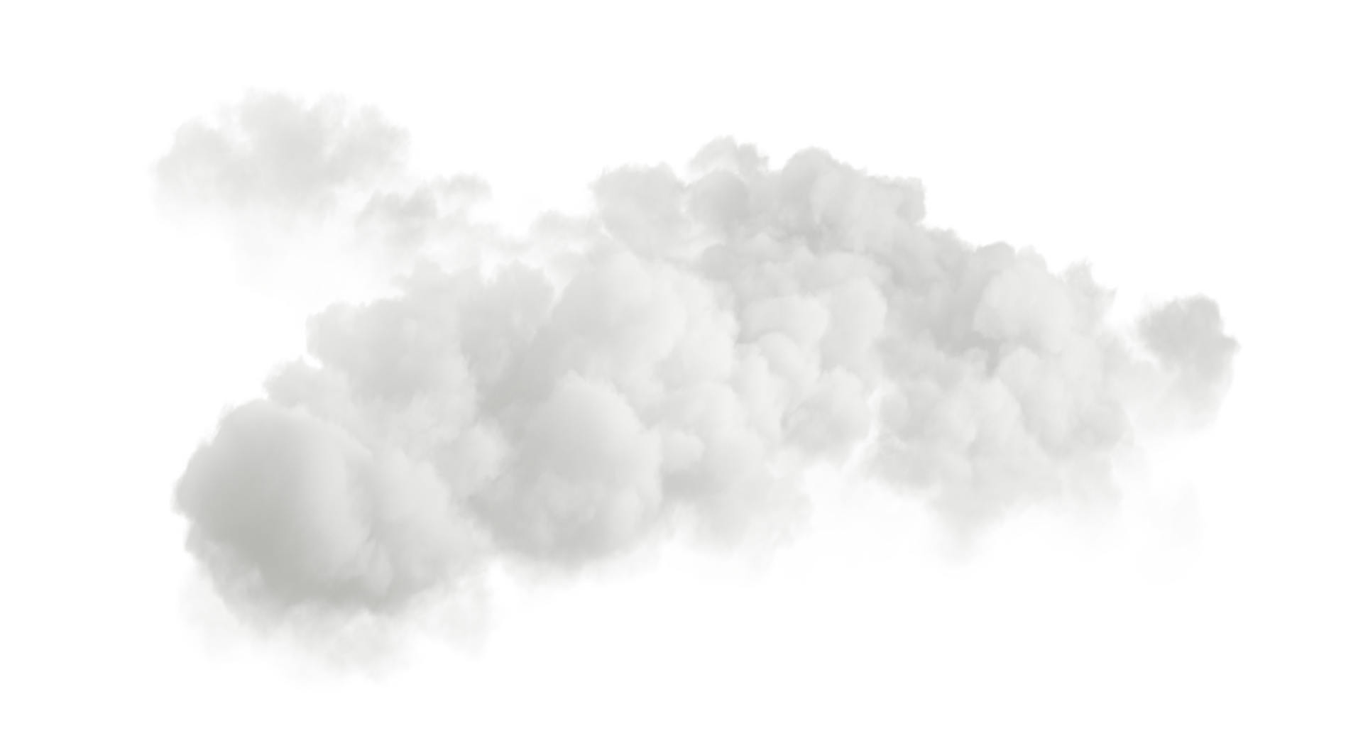 Cut out clear realistic cloud isolated on transparent backgrounds 3d rendering 42725872 PNG