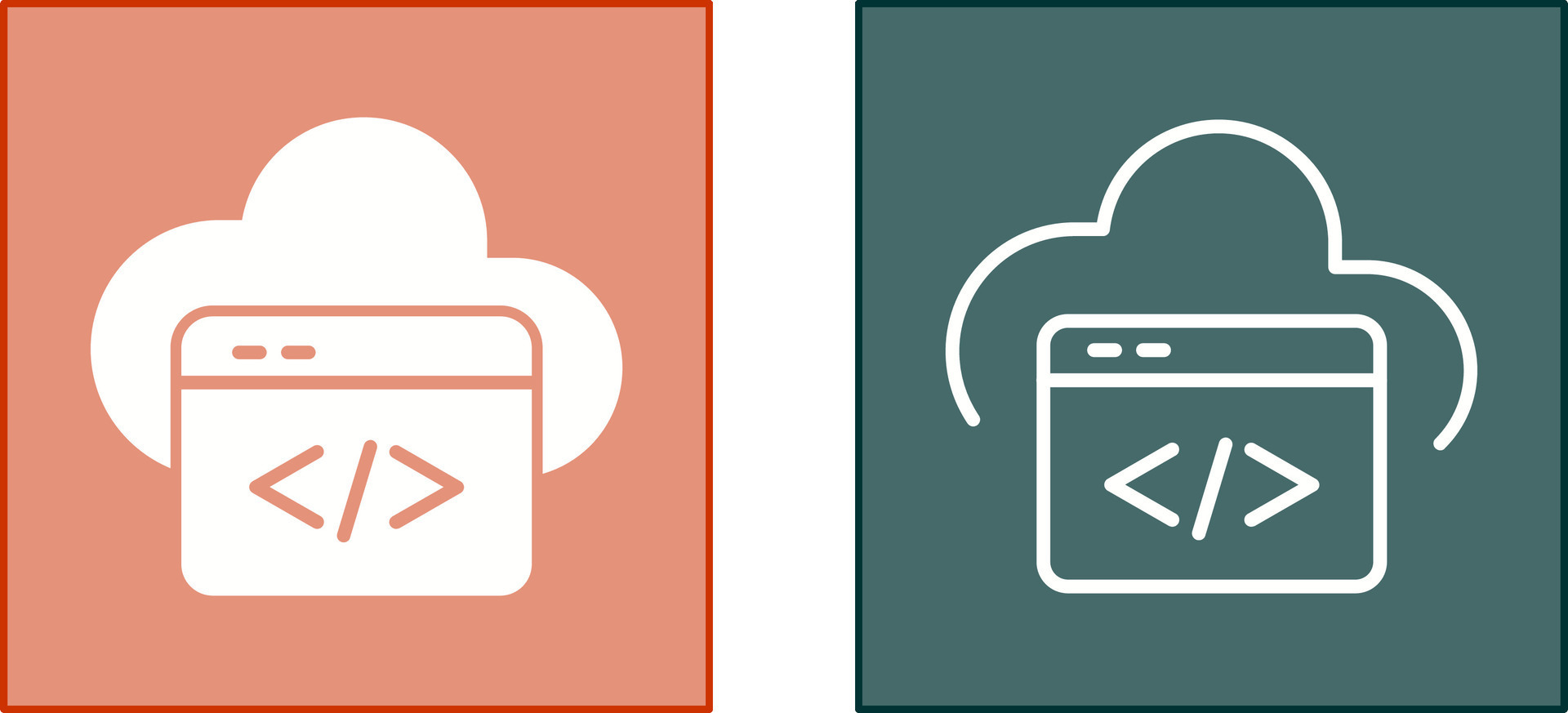 Cloud Coding Icon 42728062 Vector Art at Vecteezy