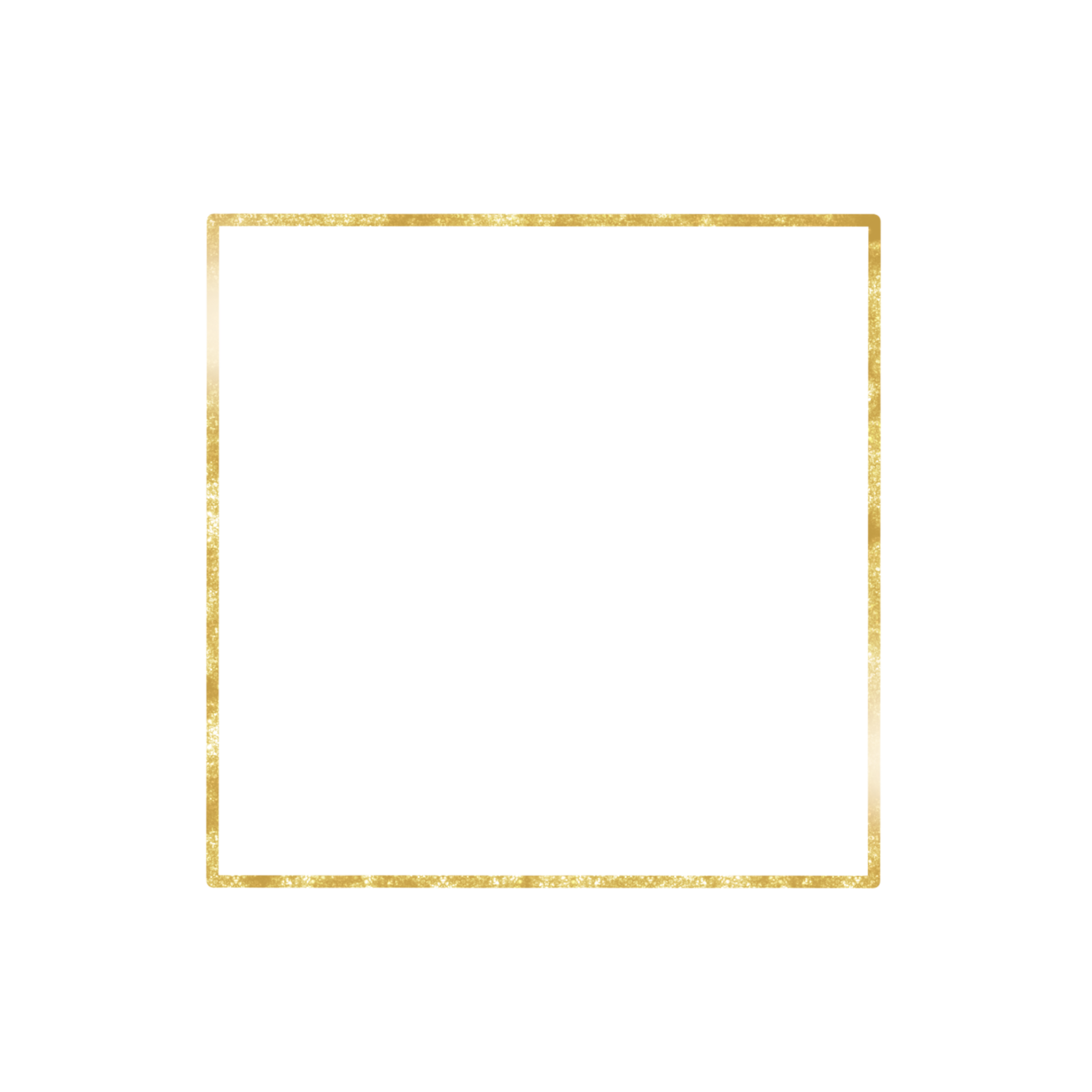 Gold Square Frame on Transparent Background 42730276 PNG