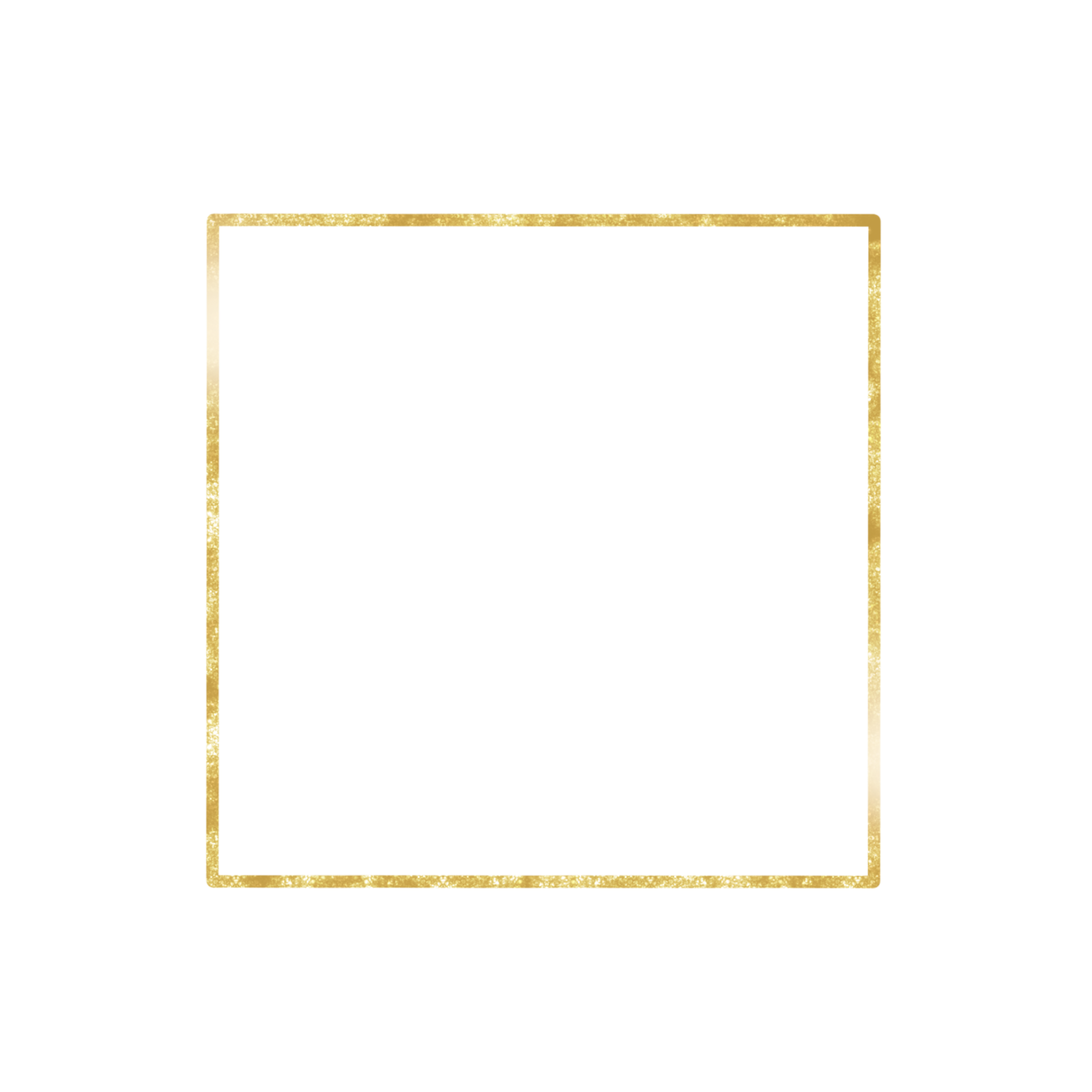 Gold Square Frame on Transparent Background 42730276 PNG