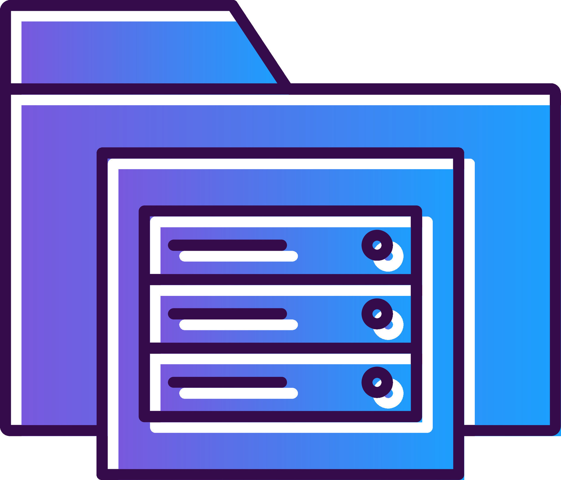 Document Gradient Filled Icon 42731911 Vector Art At Vecteezy