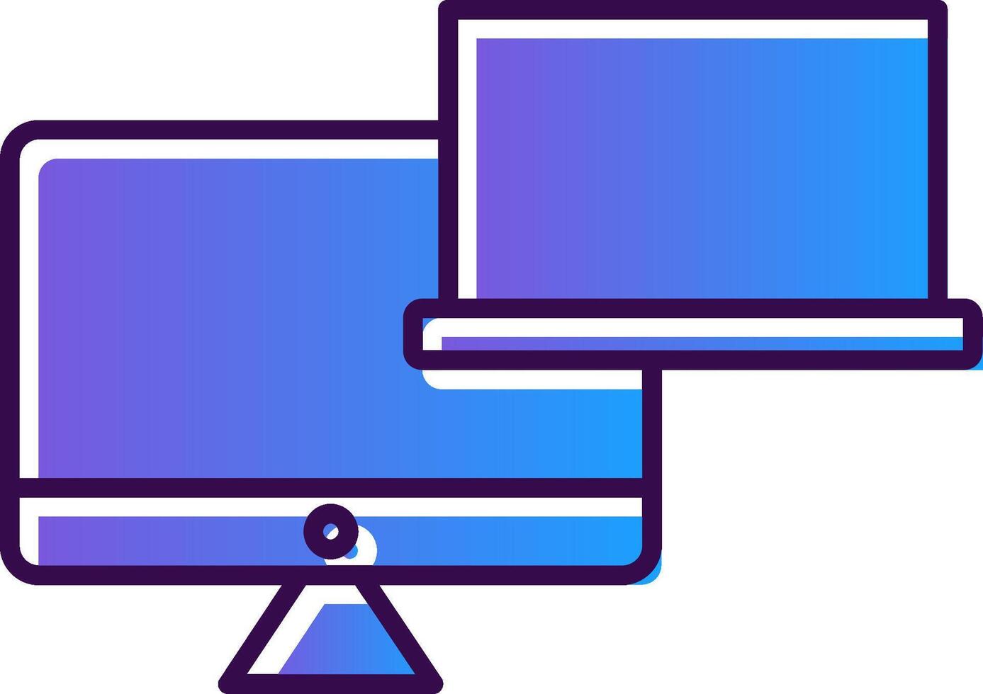 Computer Gradient Filled Icon 42733008 Vector Art at Vecteezy