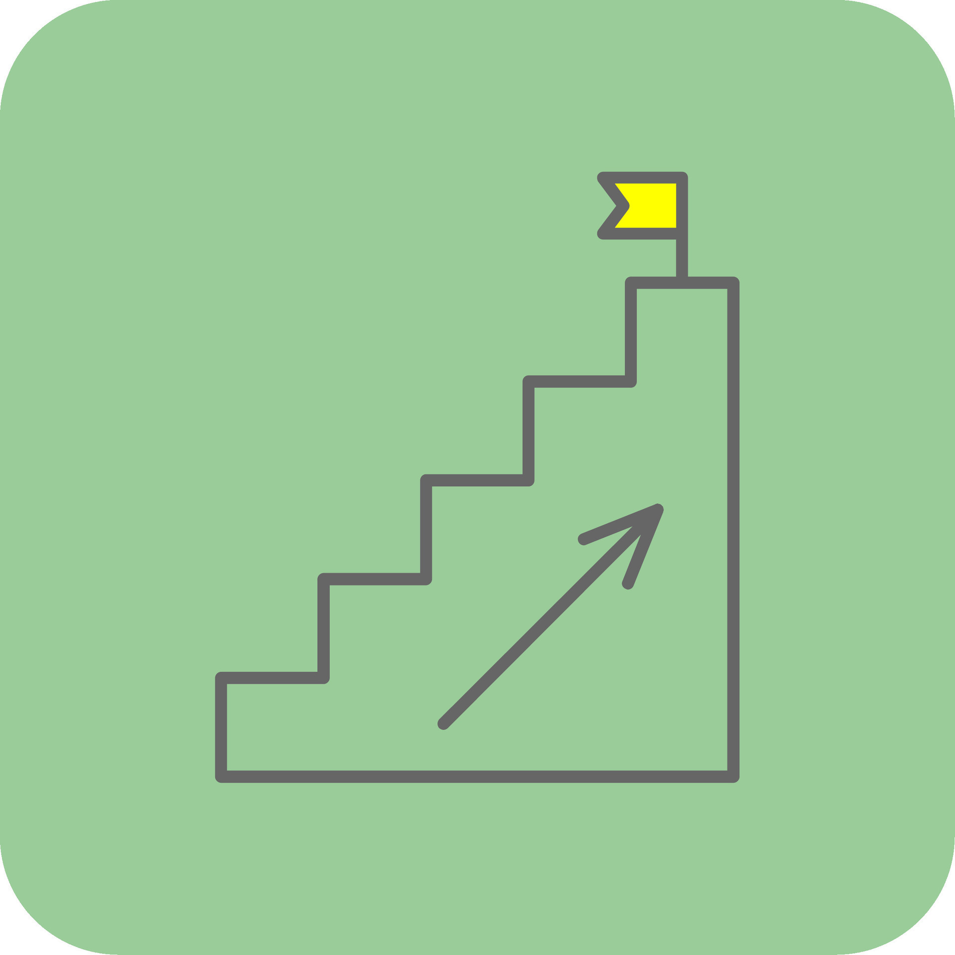 Steps Filled Yellow Icon 42733481 Vector Art at Vecteezy