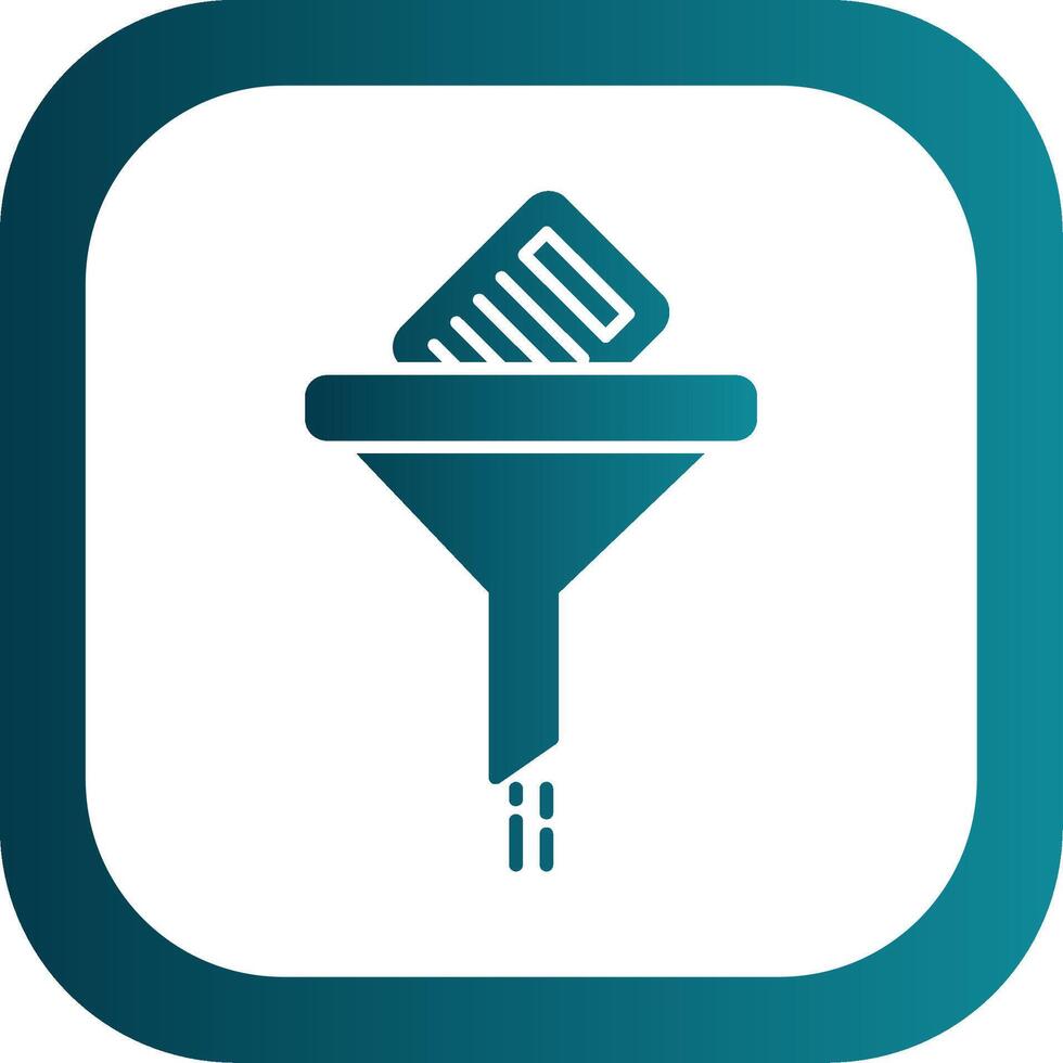 Filtering Data Glyph Gradient Round Corner Icon 42734109 Vector Art at ...