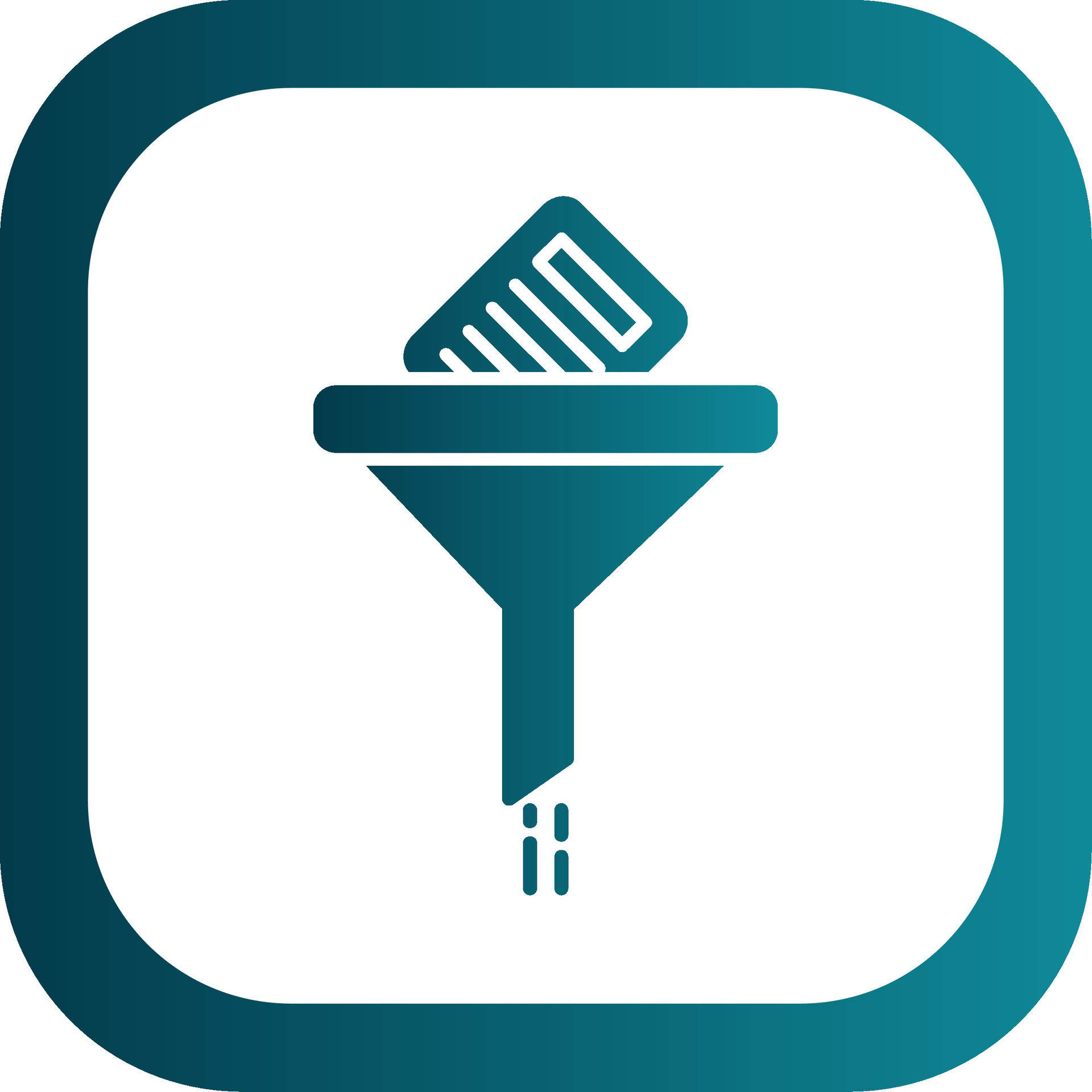 Filtering Data Glyph Gradient Round Corner Icon 42734109 Vector Art at ...