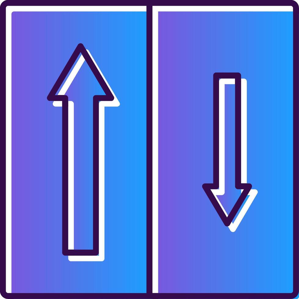 Priority Oncomming Gradient Filled Icon 42735306 Vector Art at Vecteezy