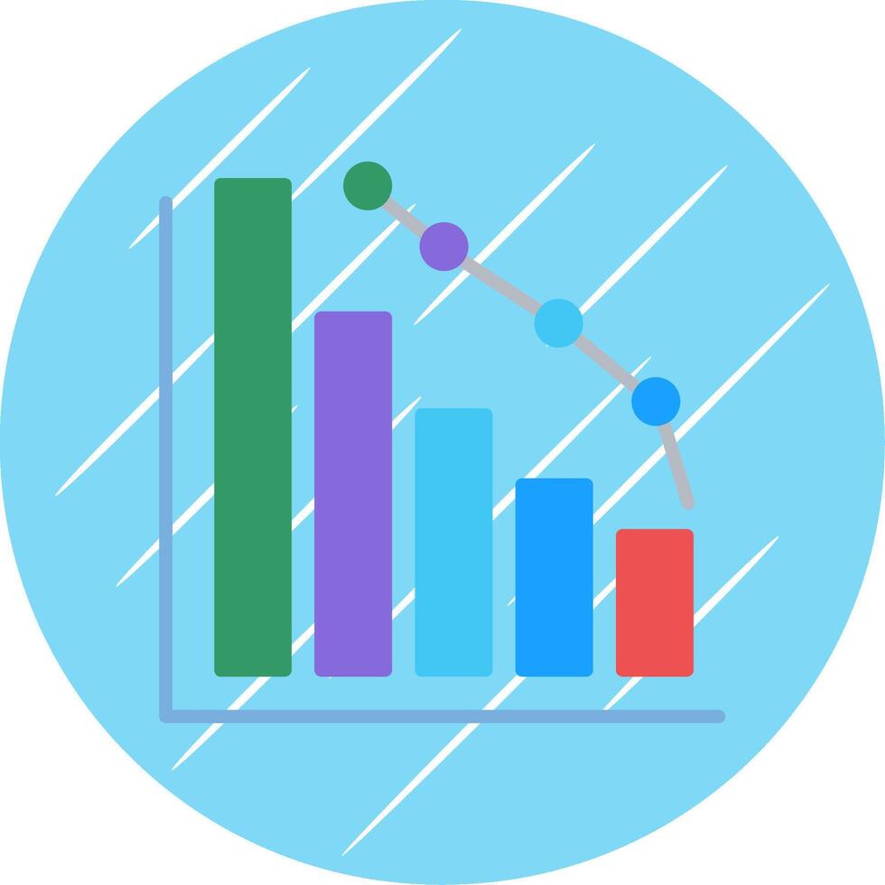 Decrease Flat Blue Circle Icon 42738234 Vector Art at Vecteezy