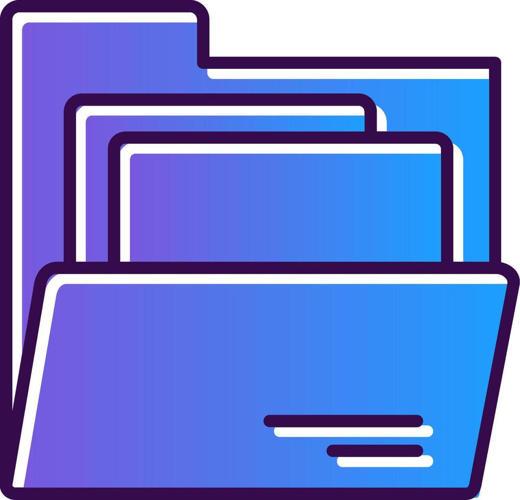 Files Gradient Filled Icon 42738426 Vector Art at Vecteezy