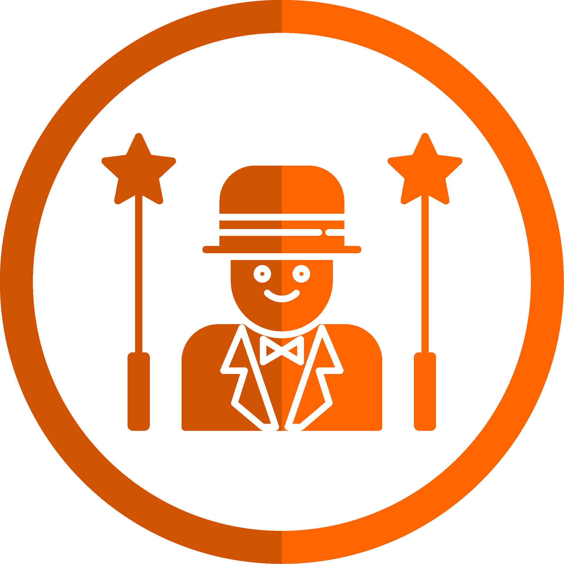Magician Glyph Orange Circle Icon 42739448 Vector Art at Vecteezy Magician Glyph Orange Circle Icon 42739448 Vector Art at Vecteezy