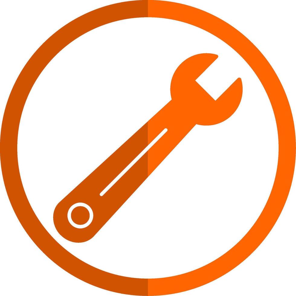 Wrench Glyph Orange Circle Icon 42740726 Vector Art at Vecteezy