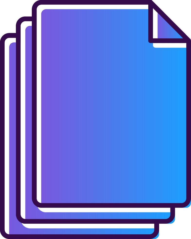 Files Gradient Filled Icon 42747204 Vector Art at Vecteezy