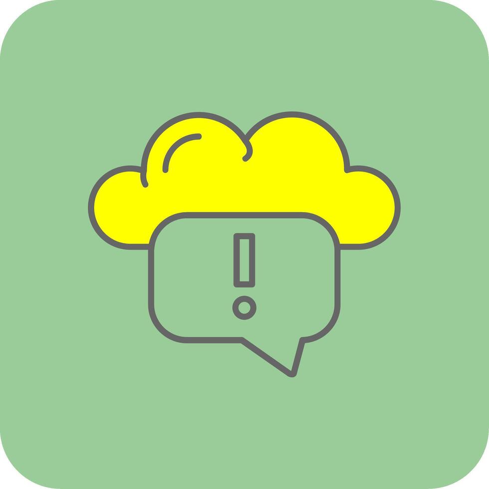 Cloud Messaging Filled Yellow Icon 42749010 Vector Art at Vecteezy