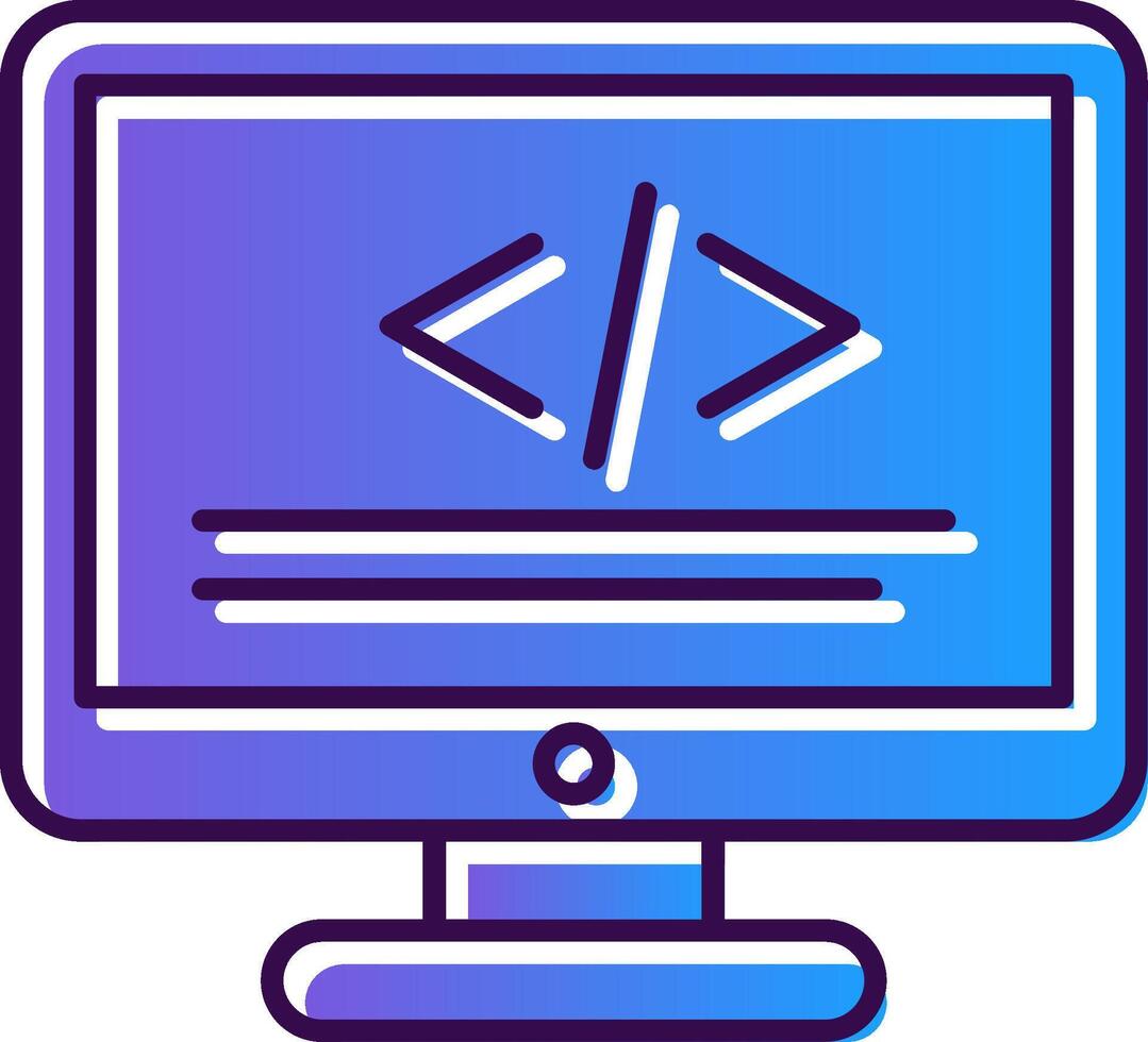 Programming Gradient Filled Icon 42749539 Vector Art at Vecteezy