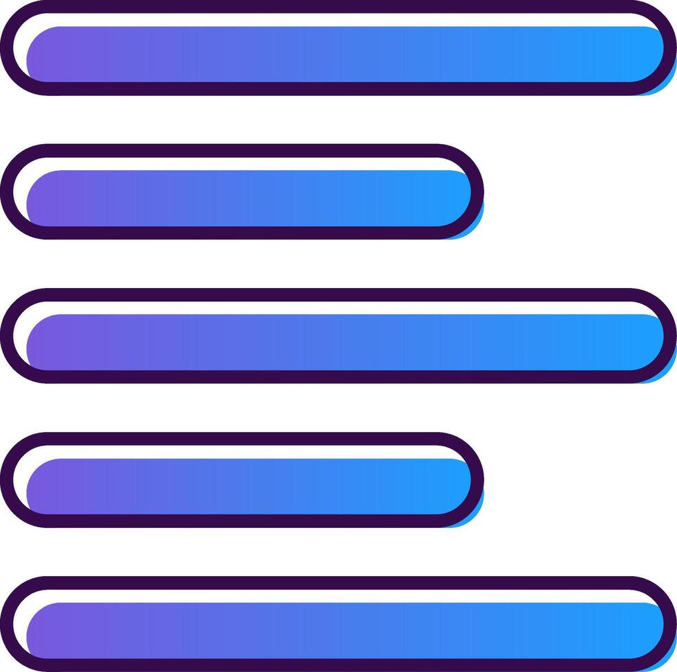 Horizontal Left Align Gradient Filled Icon 42750672 Vector Art At Vecteezy 3365