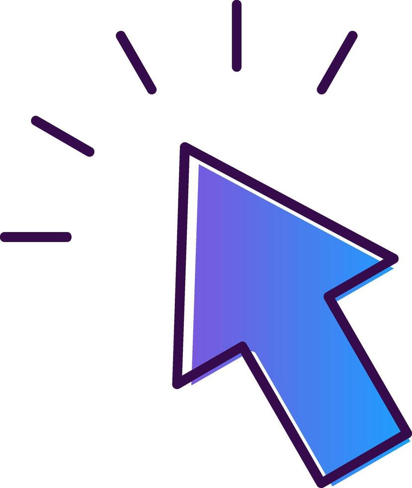 Mouse Cursor Gradient Filled Icon 42750739 Vector Art at Vecteezy