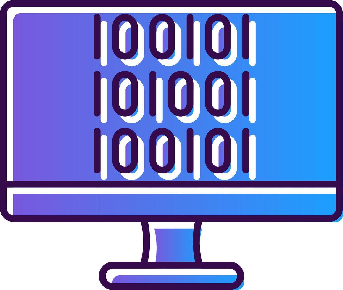 Binary Code Gradient Filled Icon 42752140 Vector Art at Vecteezy
