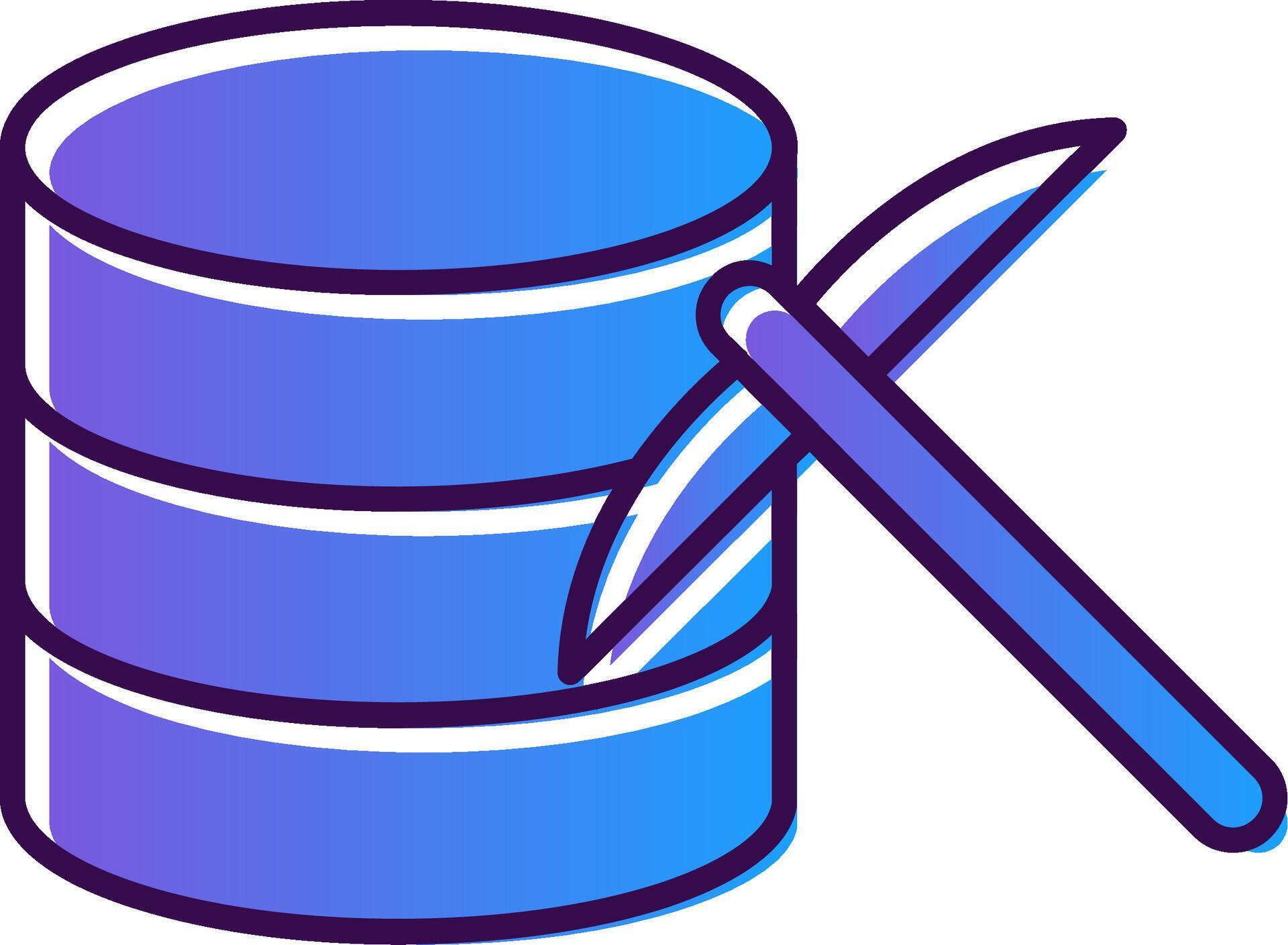 Data Mining Gradient Filled Icon 42758516 Vector Art at Vecteezy