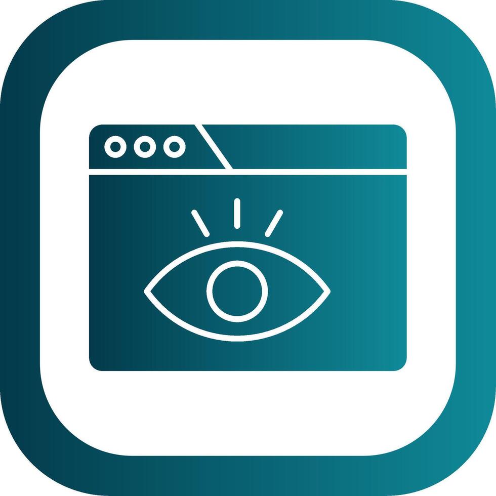Visualization Glyph Gradient Round Corner Icon 42758540 Vector Art At
