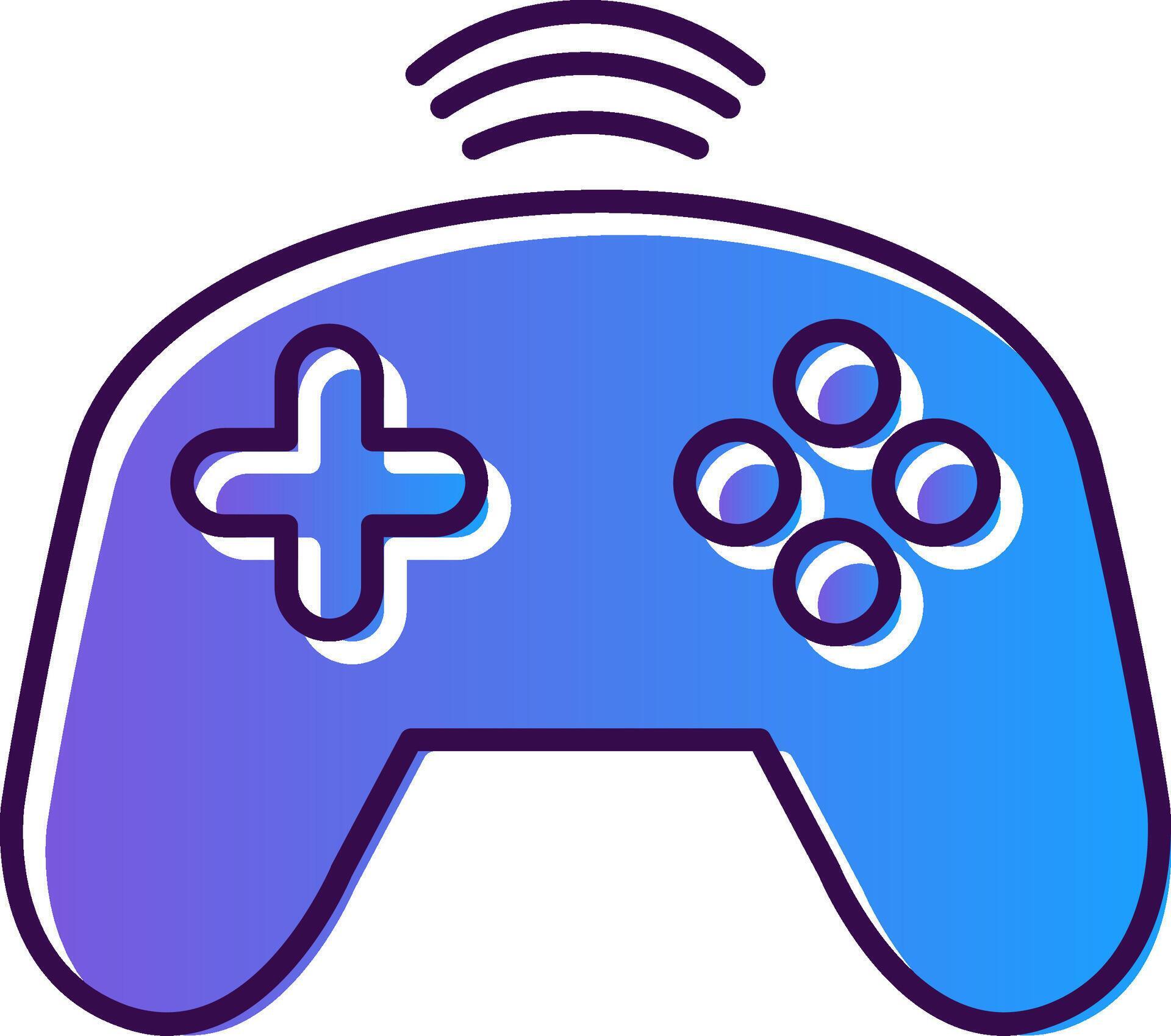 Controller Gradient Filled Icon 42763508 Vector Art at Vecteezy