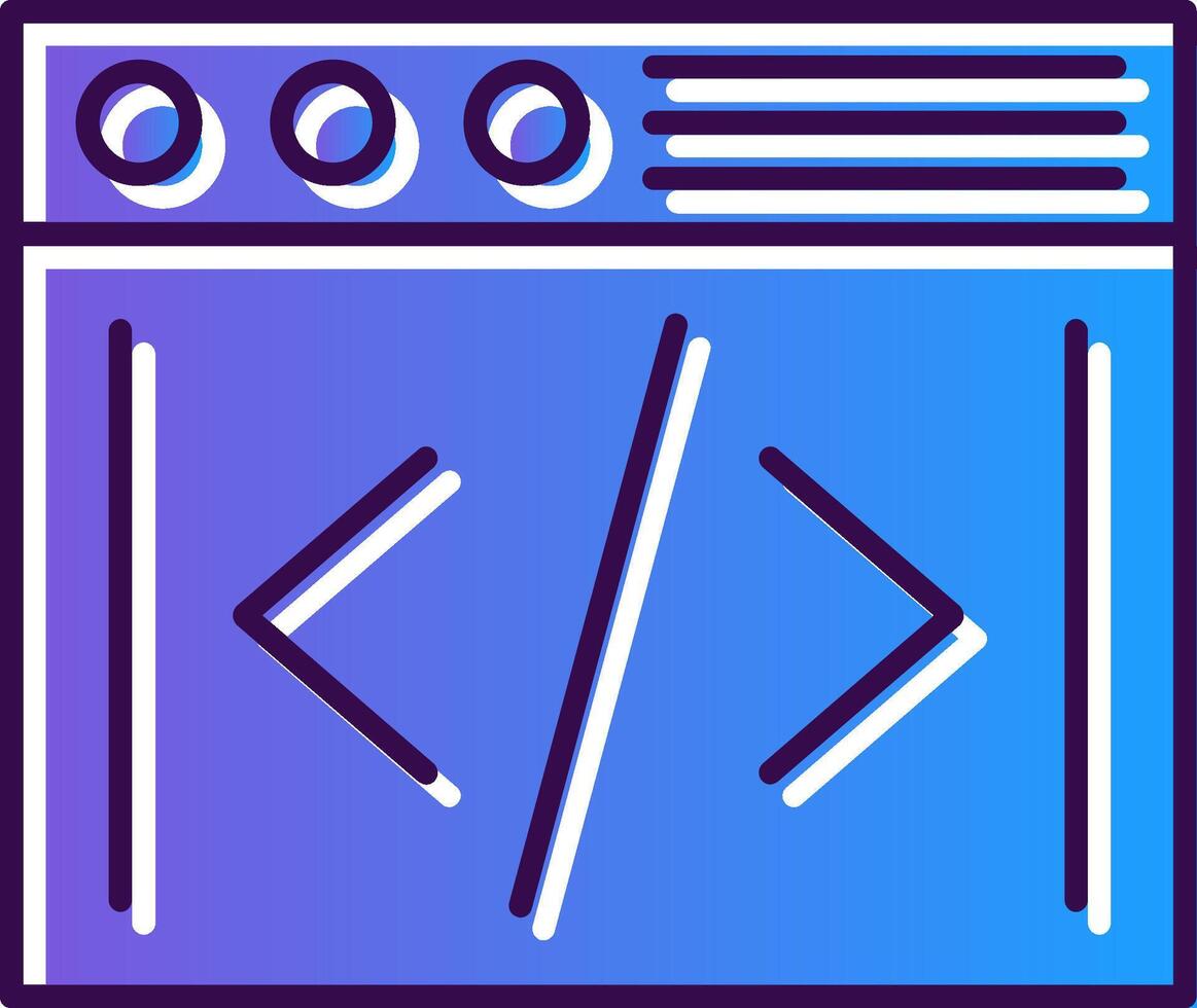 Coding Gradient Filled Icon 42768926 Vector Art at Vecteezy