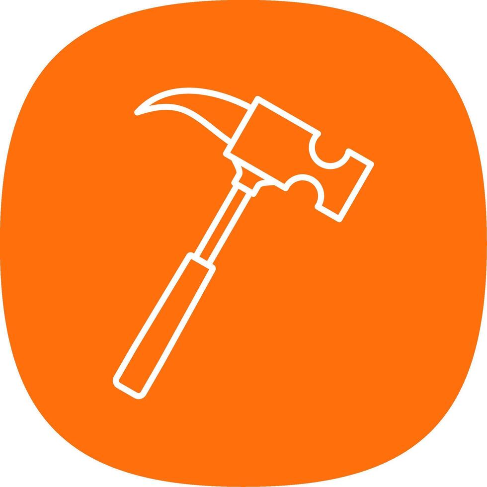 Hammer Line Curve Icon 42772086 Vector Art At Vecteezy