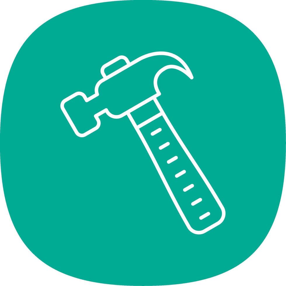 Hammer Line Curve Icon 42773521 Vector Art At Vecteezy