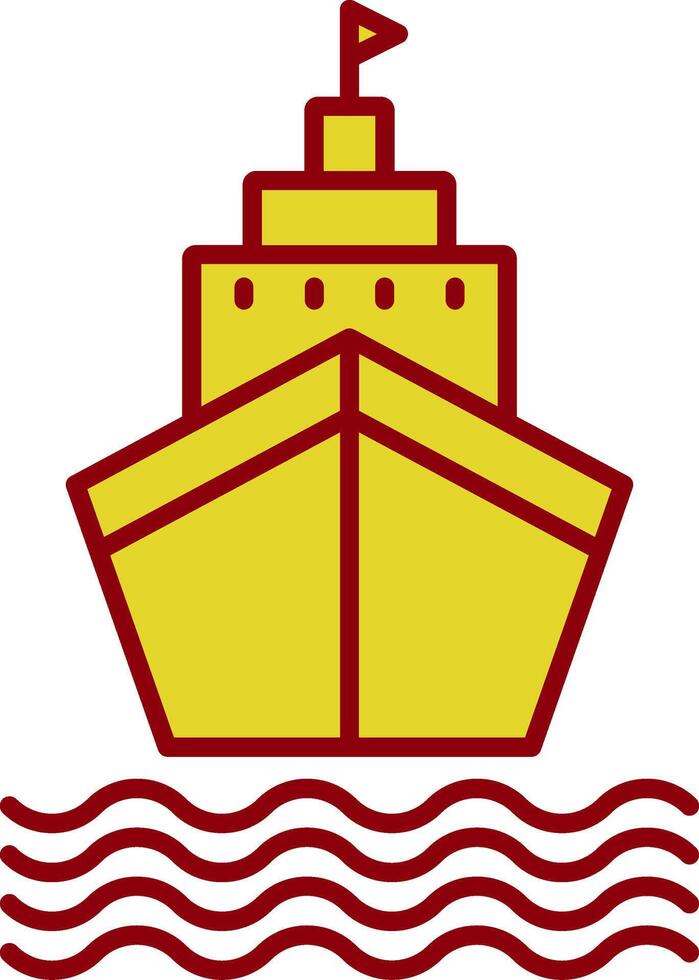 Ship Line Two Color Icon 42774458 Vector Art At Vecteezy