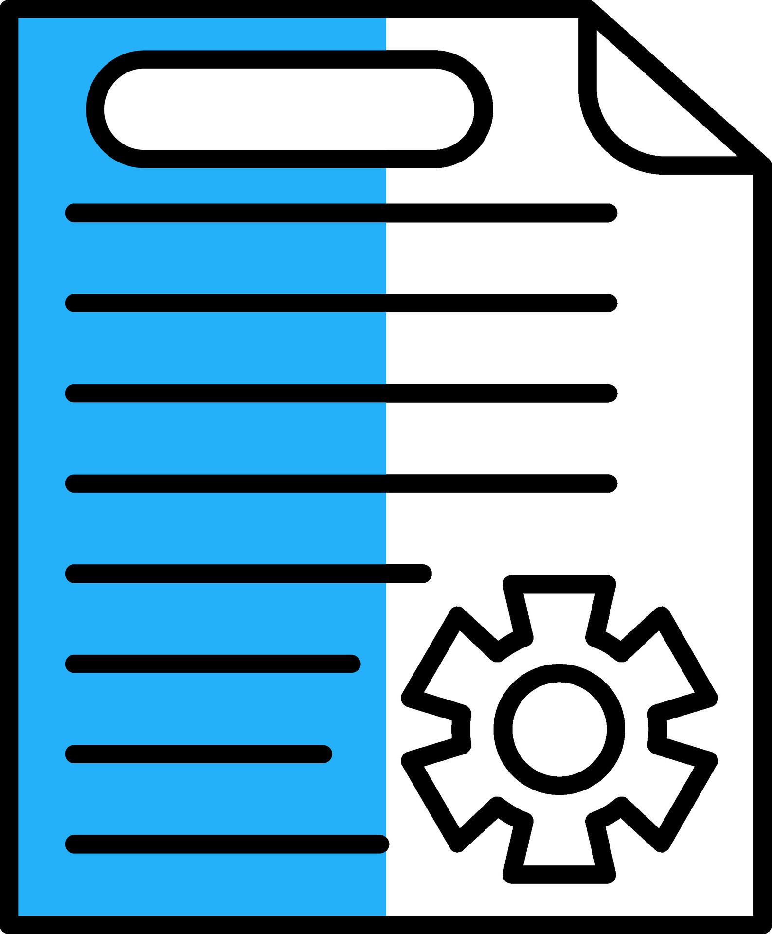 List Filled Half Cut Icon 42780375 Vector Art at Vecteezy