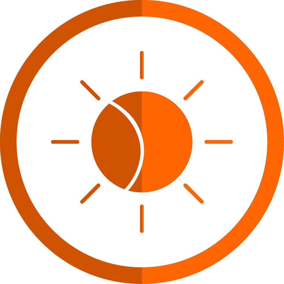 Eclipse Glyph Orange Circle Icon 42781463 Vector Art at Vecteezy