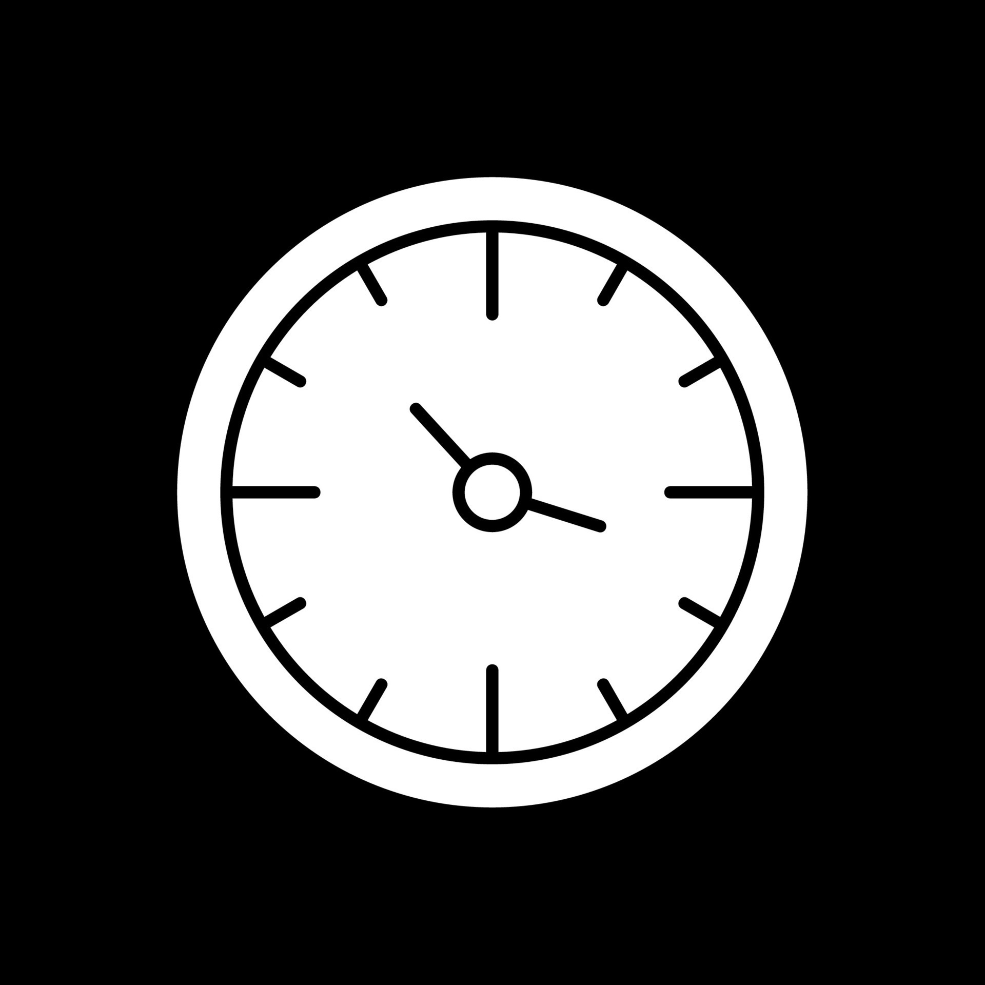 Clock Glyph Inverted Icon 42783518 Vector Art at Vecteezy Clock Glyph Inverted Icon 42783518 Vector Art at Vecteezy