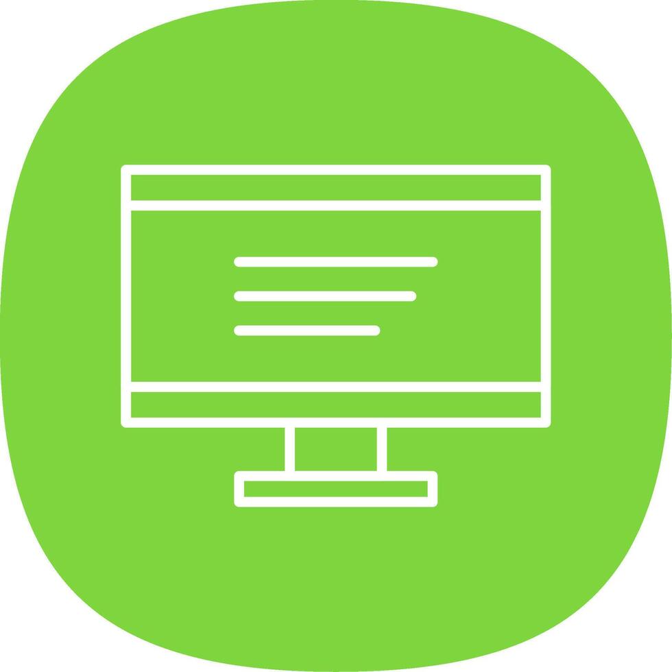 Lcd Line Curve Icon 42789740 Vector Art At Vecteezy