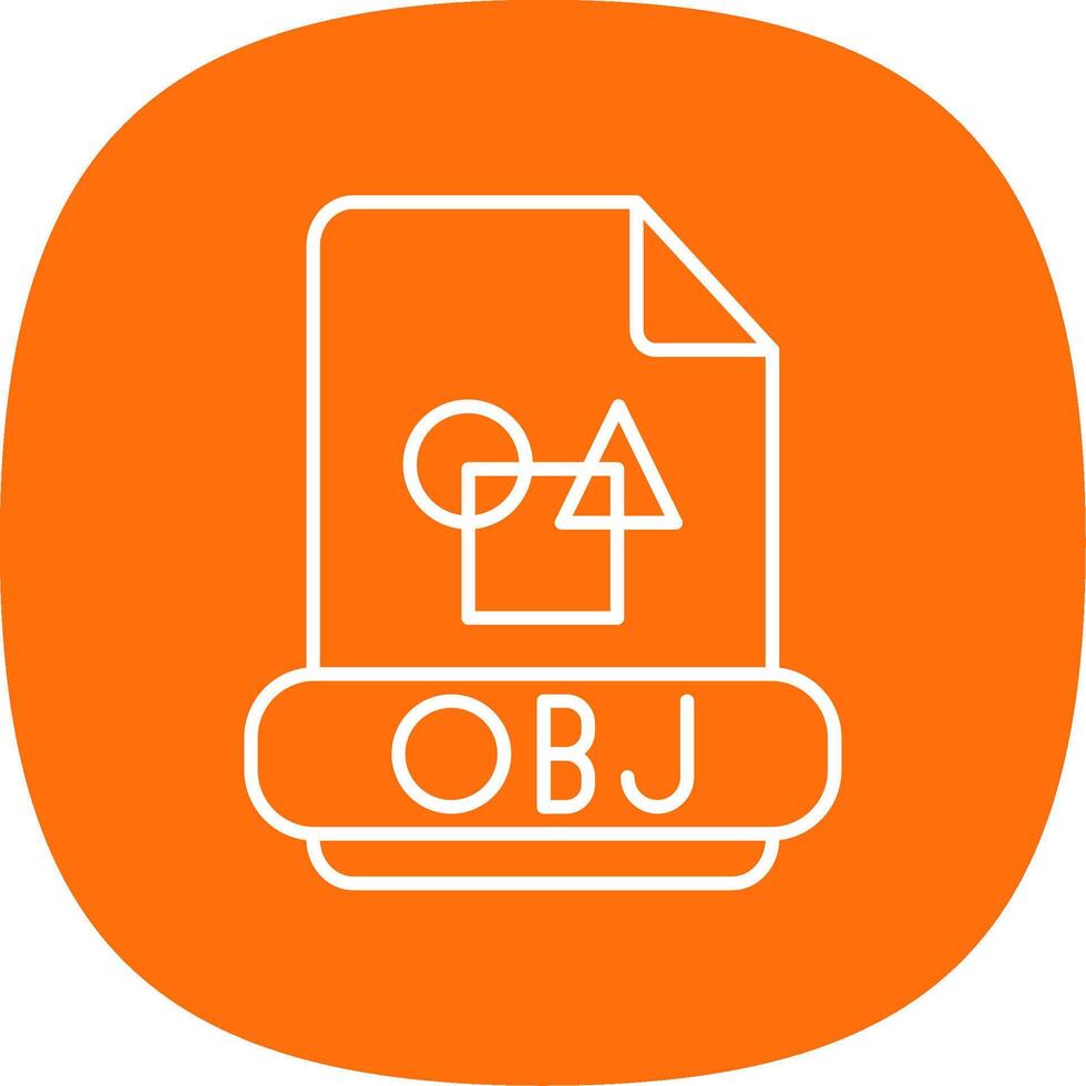 Obj Line Curve Icon 42795746 Vector Art at Vecteezy