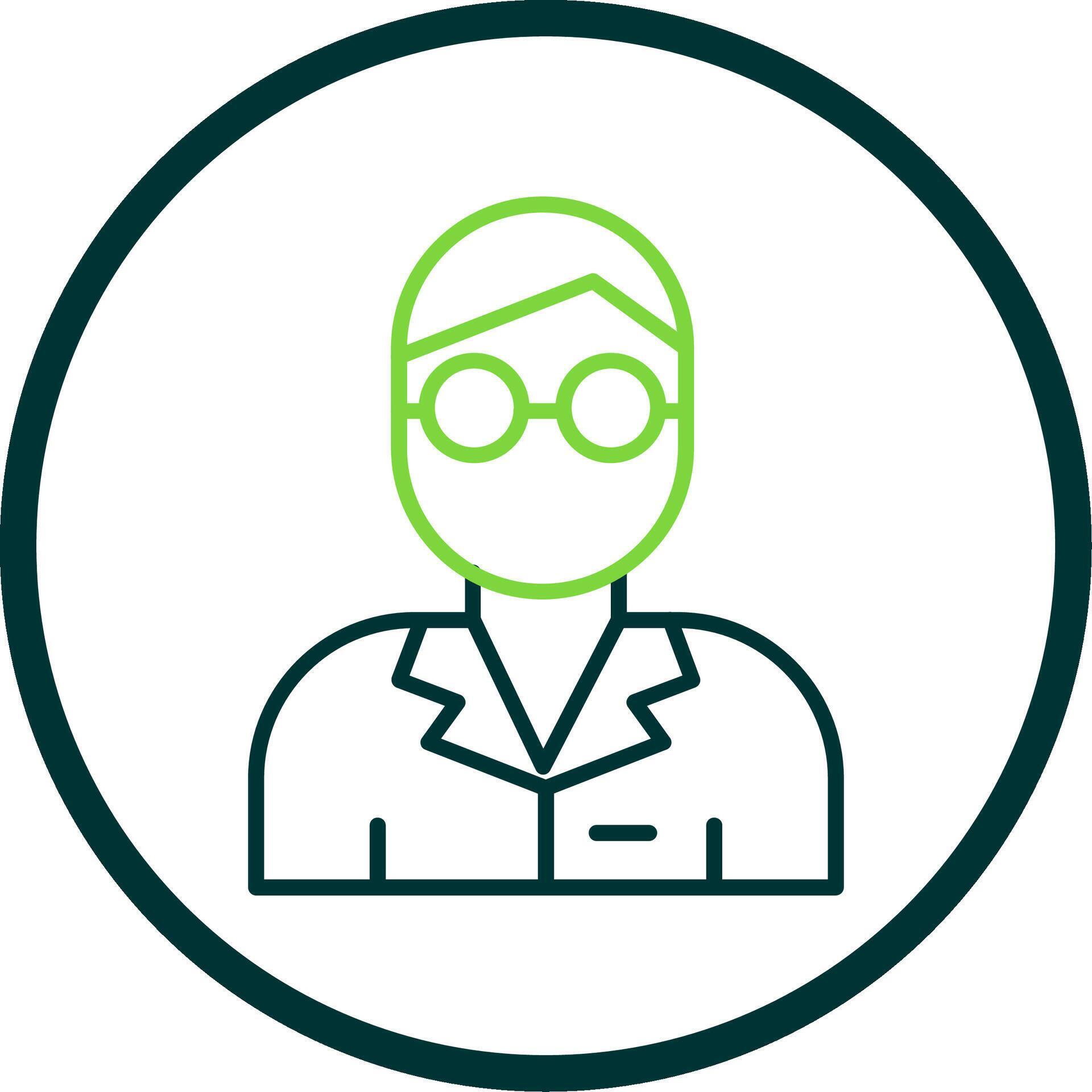 Scientist Line Circle Icon 42801084 Vector Art At Vecteezy