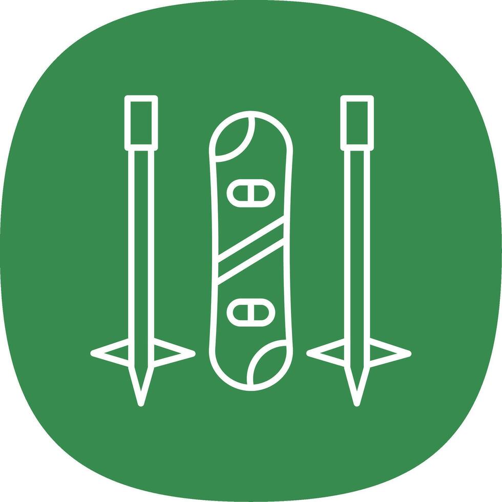 Snowboard Line Curve Icon 42804039 Vector Art at Vecteezy