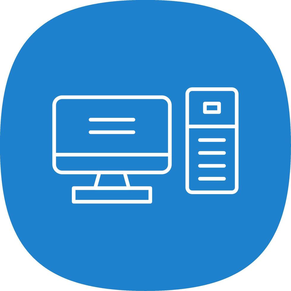 Computer Desktop Line Curve Icon 42805399 Vector Art at Vecteezy