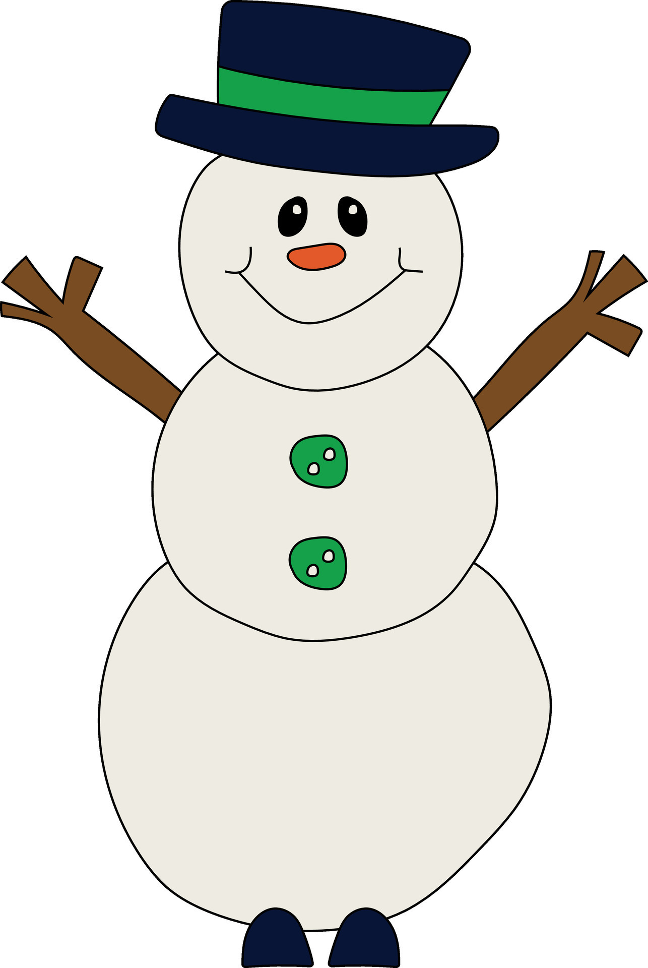 Colorful Snowman Clipart for Lovers of Winter Season. This Winter Theme ...