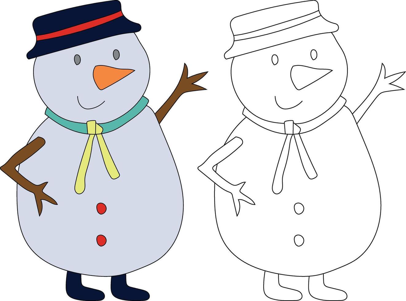 Snowman Clipart for Lovers of Winter Season. This Winter Theme Snowman ...
