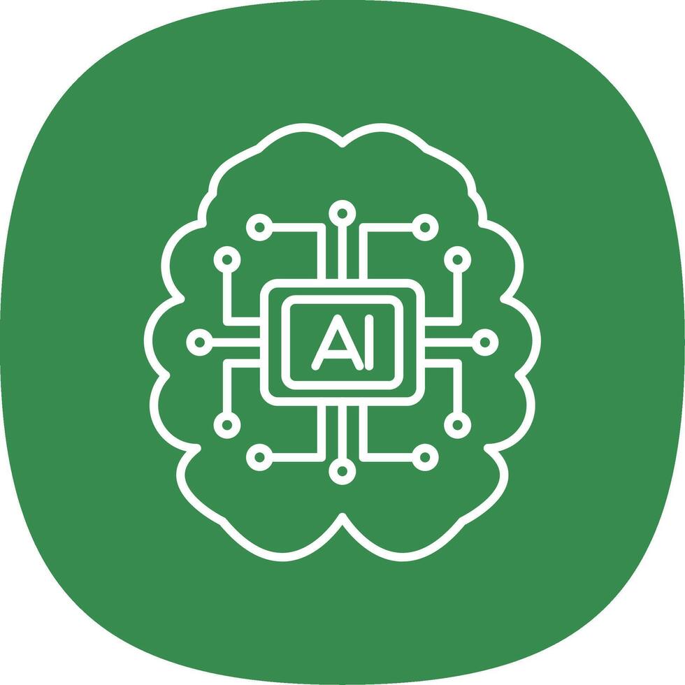 Artificial Intelligence Line Curve Icon 42811461 Vector Art at Vecteezy