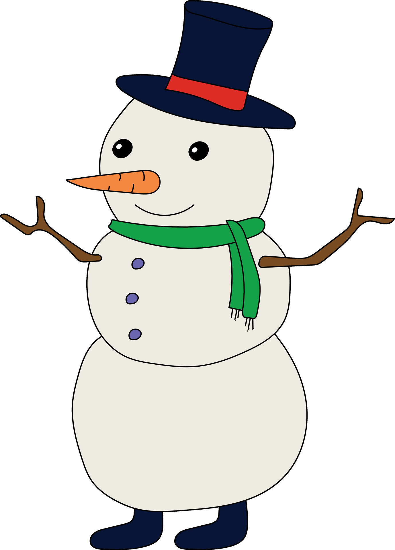 Colorful Snowman Clipart for Lovers of Winter Season. This Winter Theme ...