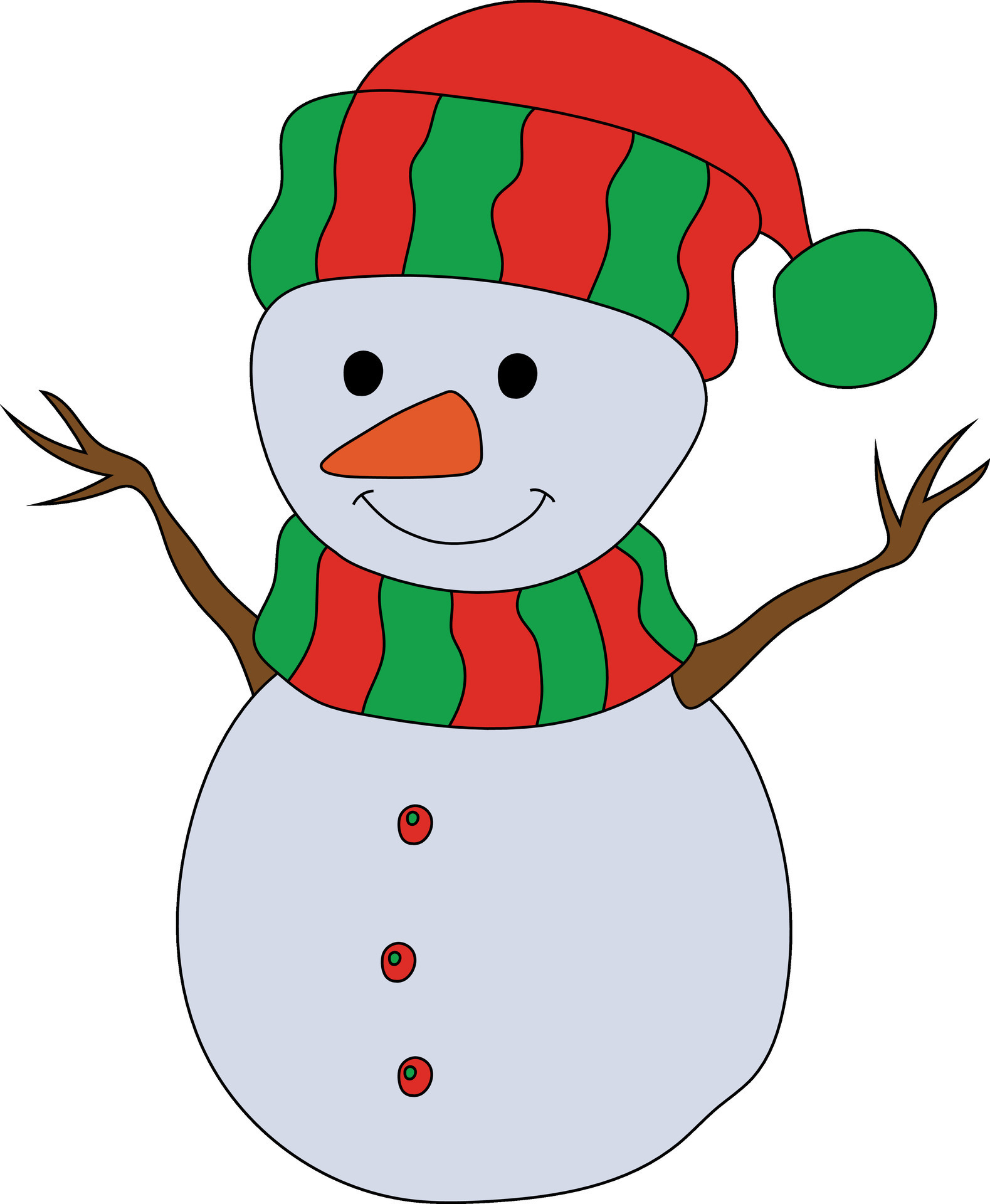 Colorful Snowman Clipart for Lovers of Winter Season. This Winter Theme ...
