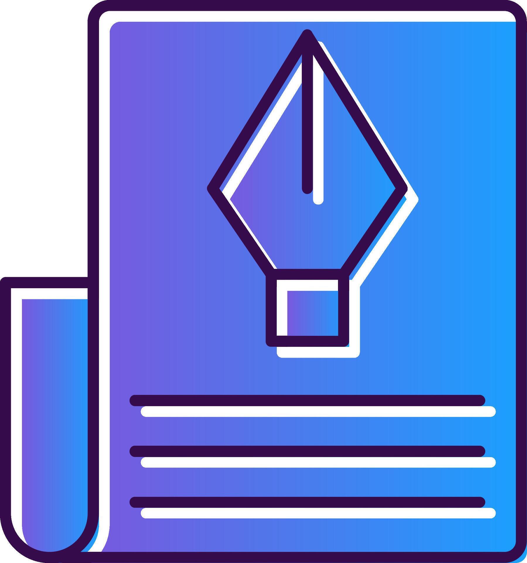 Document Gradient Filled Icon 42813243 Vector Art at Vecteezy