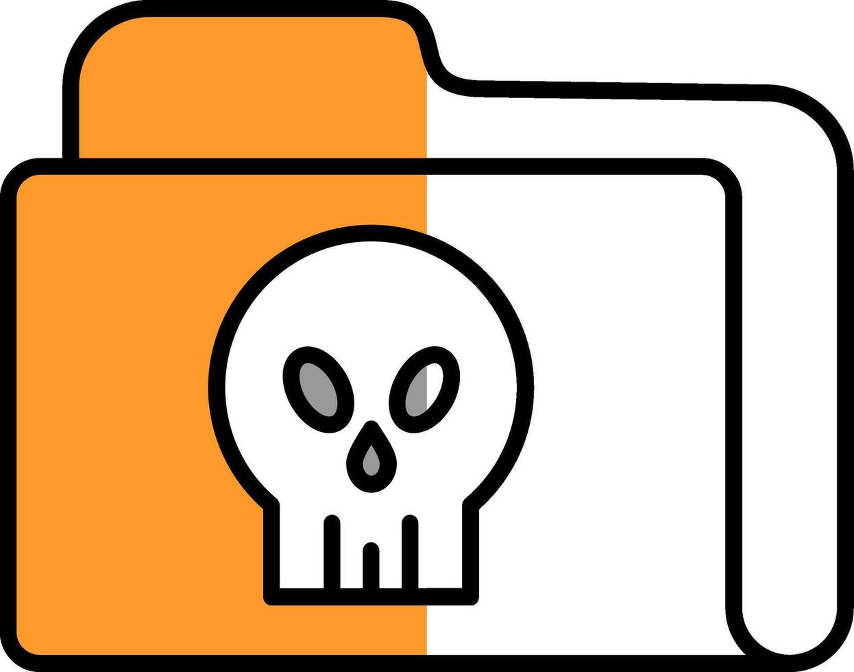 Folder Filled Half Cut Icon 42813804 Vector Art At Vecteezy