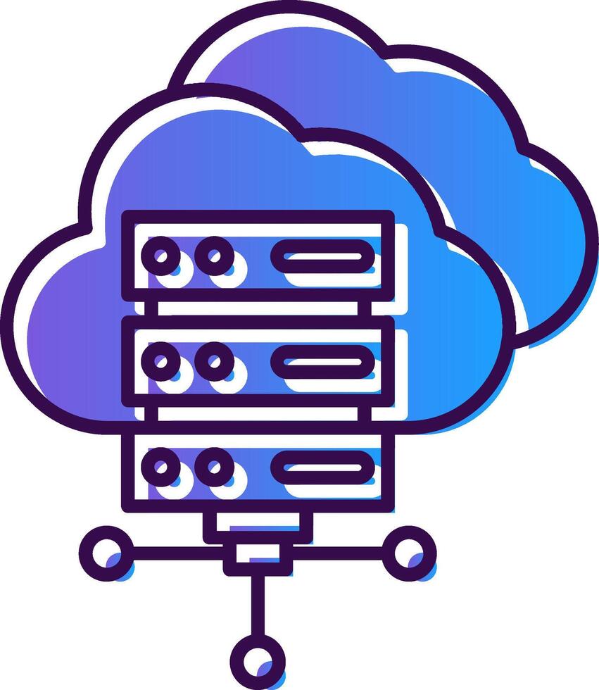 Cloud Computing Gradient Filled Icon 42814175 Vector Art at Vecteezy