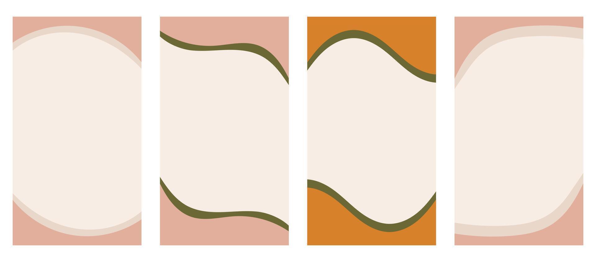 Set of varied shapes for use in vertical stories, promo site headers ...