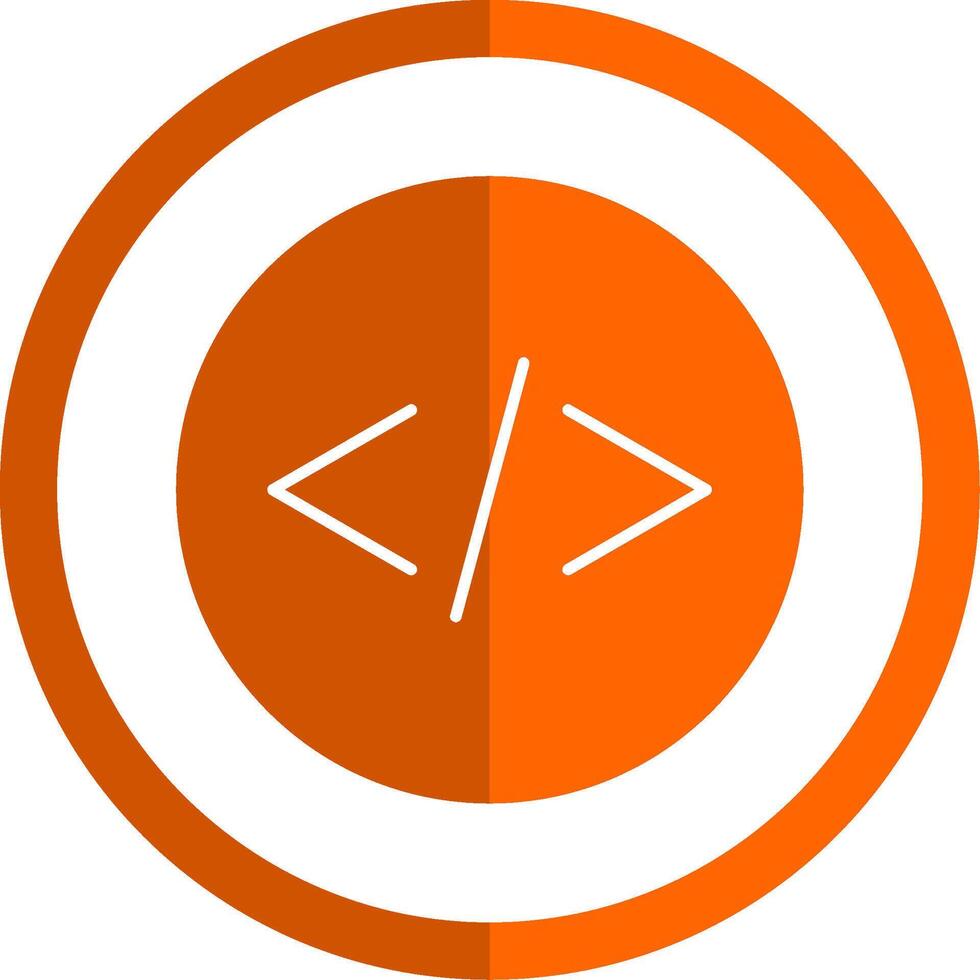 Coding Glyph Orange Circle Icon 42815738 Vector Art at Vecteezy