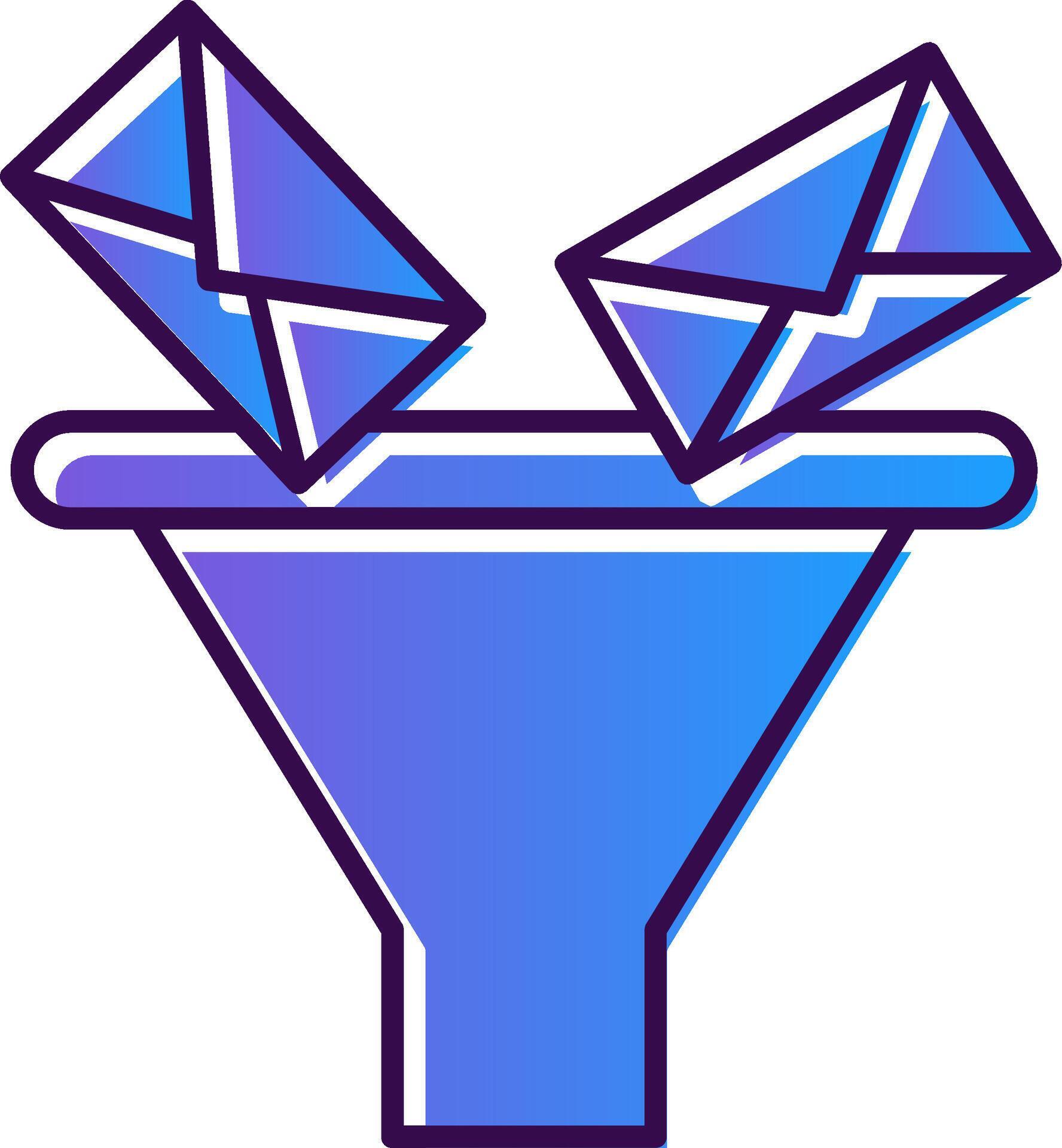 Message Filtering Gradient Filled Icon 42816497 Vector Art At Vecteezy