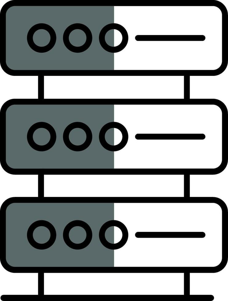 Database Filled Half Cut Icon 42817112 Vector Art at Vecteezy