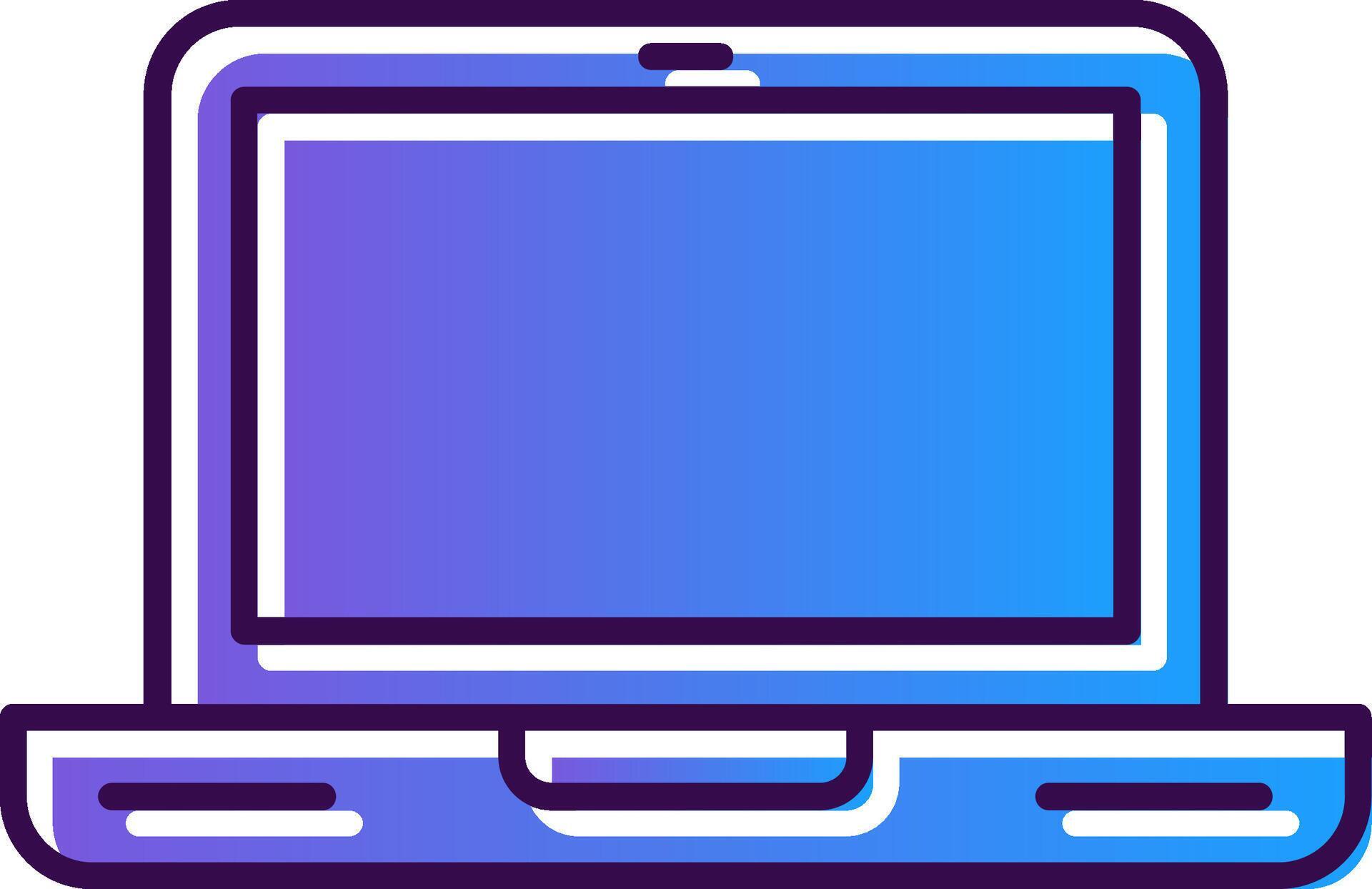 Laptop Computer Gradient Filled Icon 42817794 Vector Art at Vecteezy