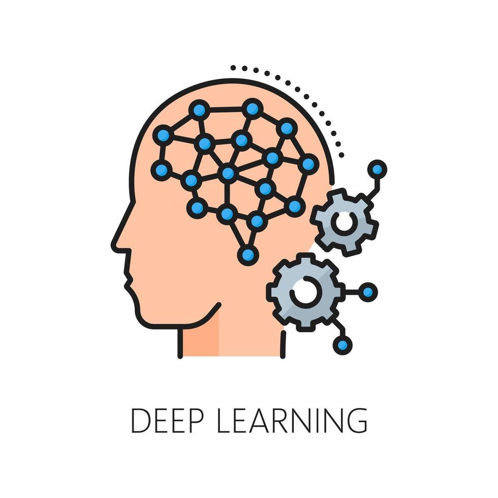 AI algorithm, deep machine learning line icon 42818874 Vector Art at ... AI algorithm, deep machine learning line icon 42818874 Vector Art at ...