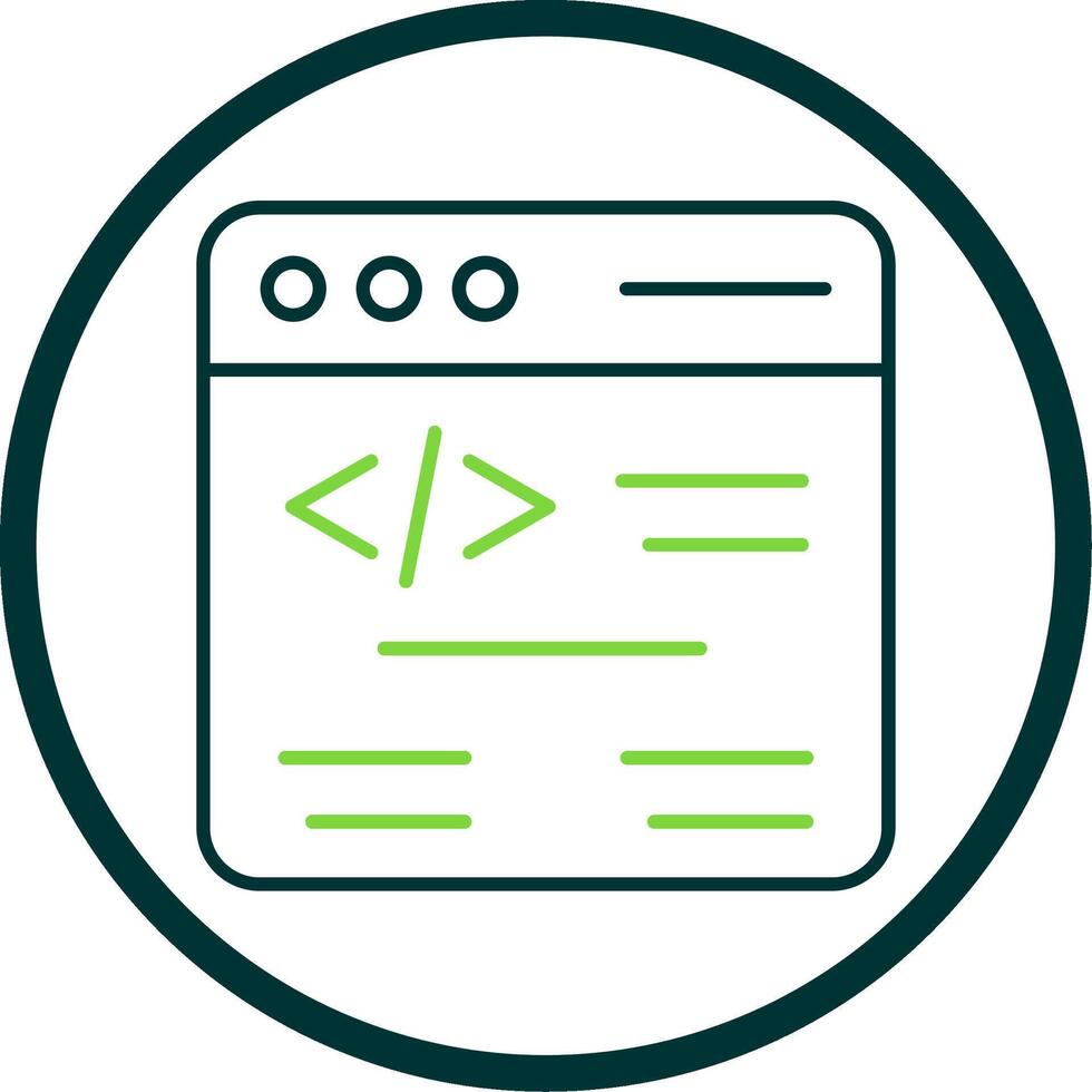 Web Coding Line Circle Icon 42823538 Vector Art at Vecteezy